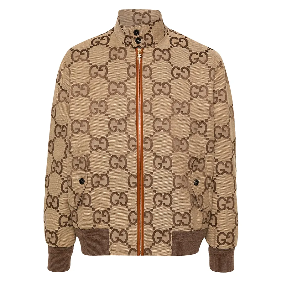 Áo Khoác Nam Gucci Jumbo GG Canvas 17439318 Màu Be Nâu Size 48 (Form To ...