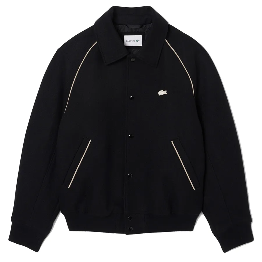 Áo Khoác Nam Lacoste Men's Badge Accent Wool Varsity Jacket BH5841 ...