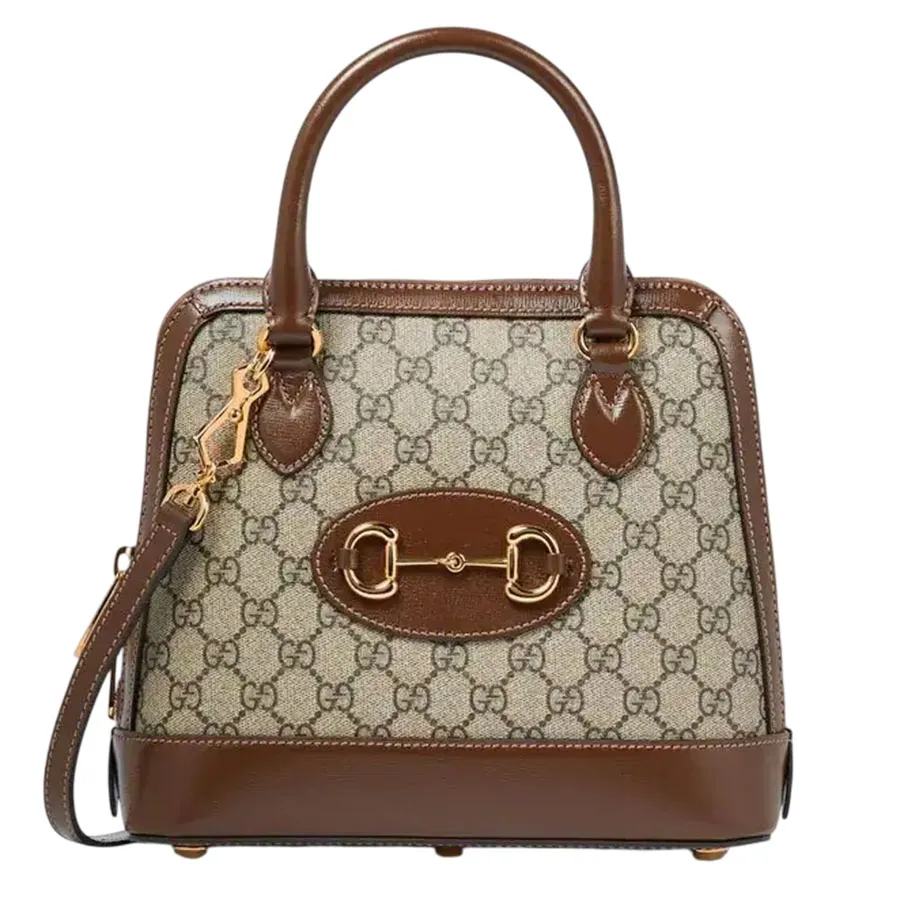 Túi Xách Nữ Gucci Horsebit 1955 Canvas Tote Bag Màu Be Nâu | Vua Hàng Hiệu
