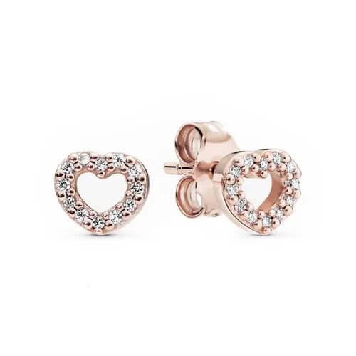 Mua Khuyên Tai Pandora Mismatched Heart Earrings 290750CZ Màu Bạc ...