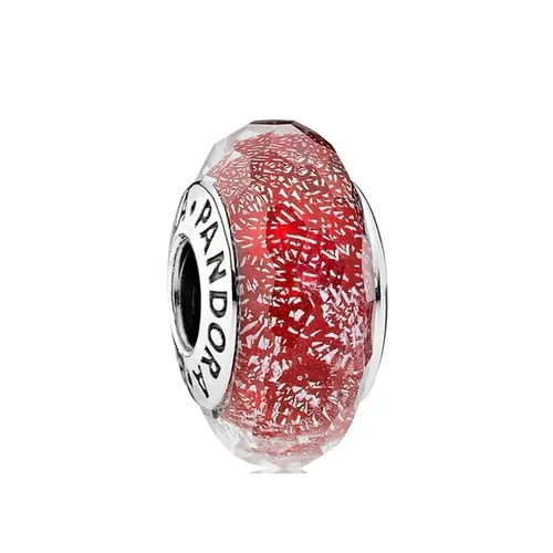 Mua Hạt Vòng Charm Pandora Red Shimmer Glass Murano 791654 Màu Đỏ ...