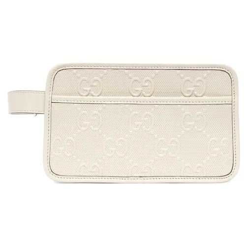 Mua Túi Cầm Tay Gucci Off-White Gg Embossed Cosmetic Pouch Màu Trắng ...