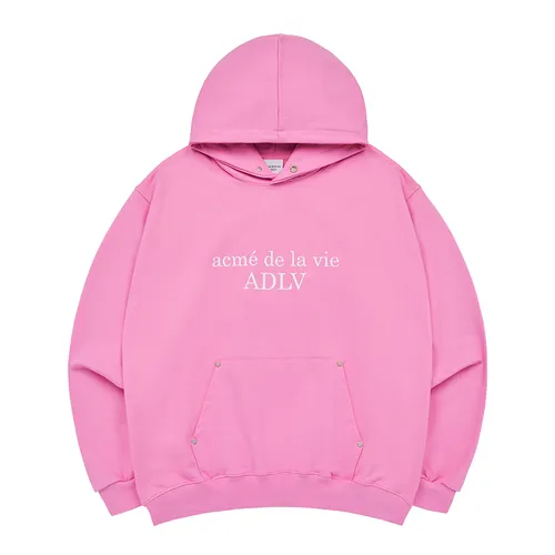 Order Áo Hoodie Acmé De La Vie ADLV Basic Logo Rivet Point Hoodie Pink ...